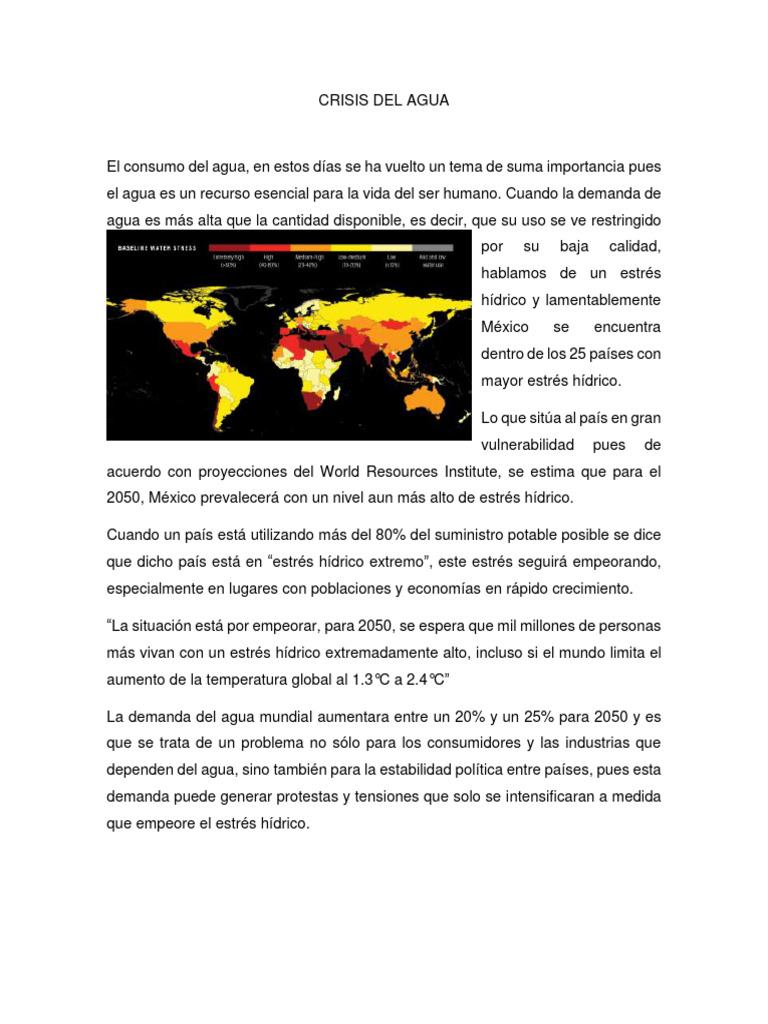 Crisis del Agua en México 2024 | PDF | Agua | México