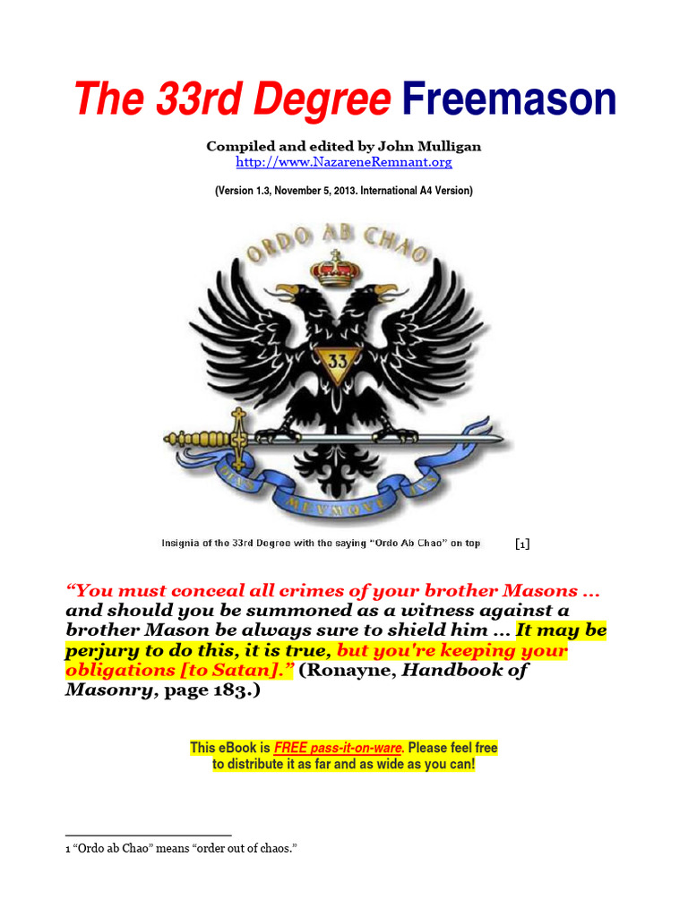 The 33rd Degree Freemason (PDFDrive) | PDF | Freemasonry