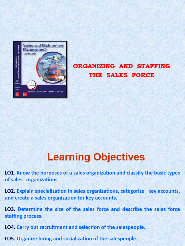 Organizing and Staffing Sales Force | PDF | Sales | Recruitment