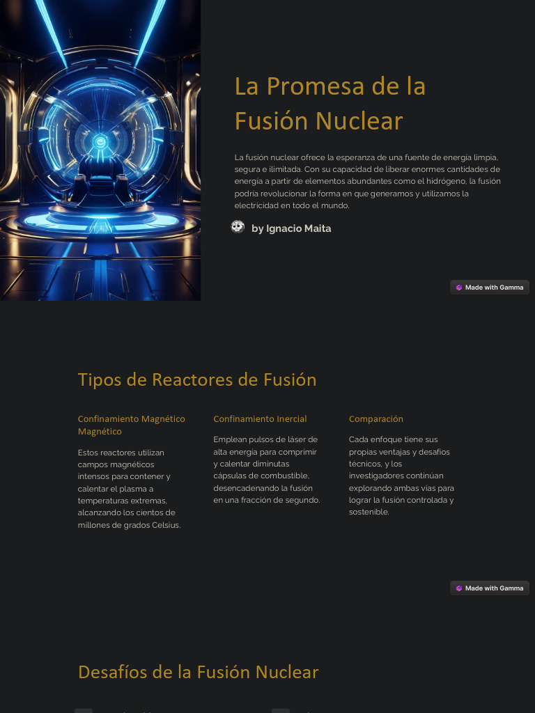 Fusión Nuclear: Energía del Futuro | PDF | Reactor nuclear | La energía ...