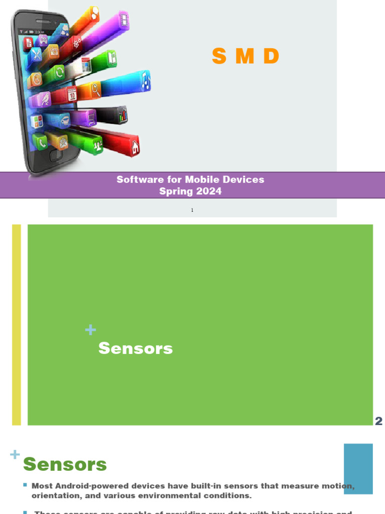 SMD Lec#18 Sensors | PDF | Class (Computer Programming) | Accelerometer SMD Lec#18 Sensors | PDF | Class (Computer Programming) | Accelerometer