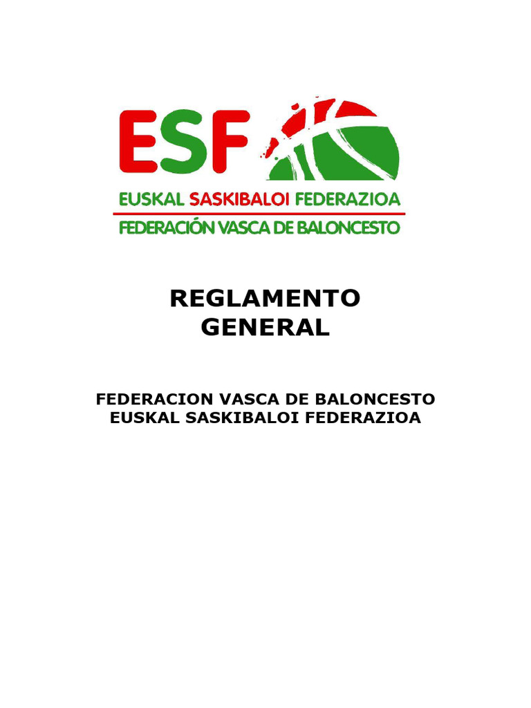 reglamento general esf (1)1 | PDF | Regulación | Apelación