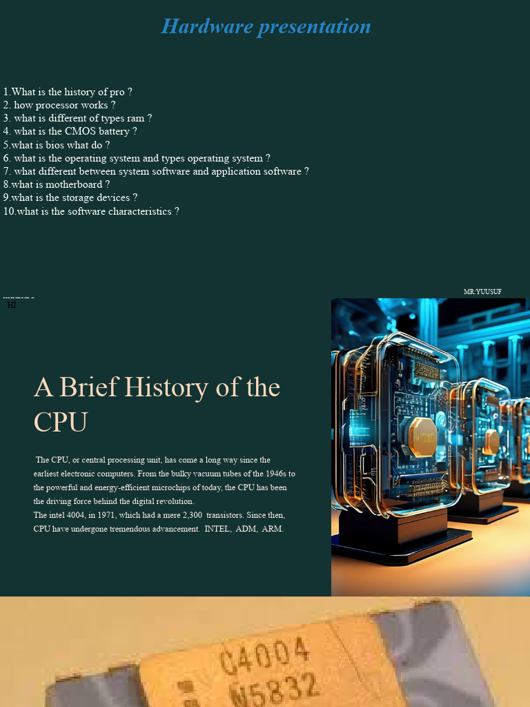 Precentation Tisqaad | PDF | Random Access Memory | Computer Data Storage