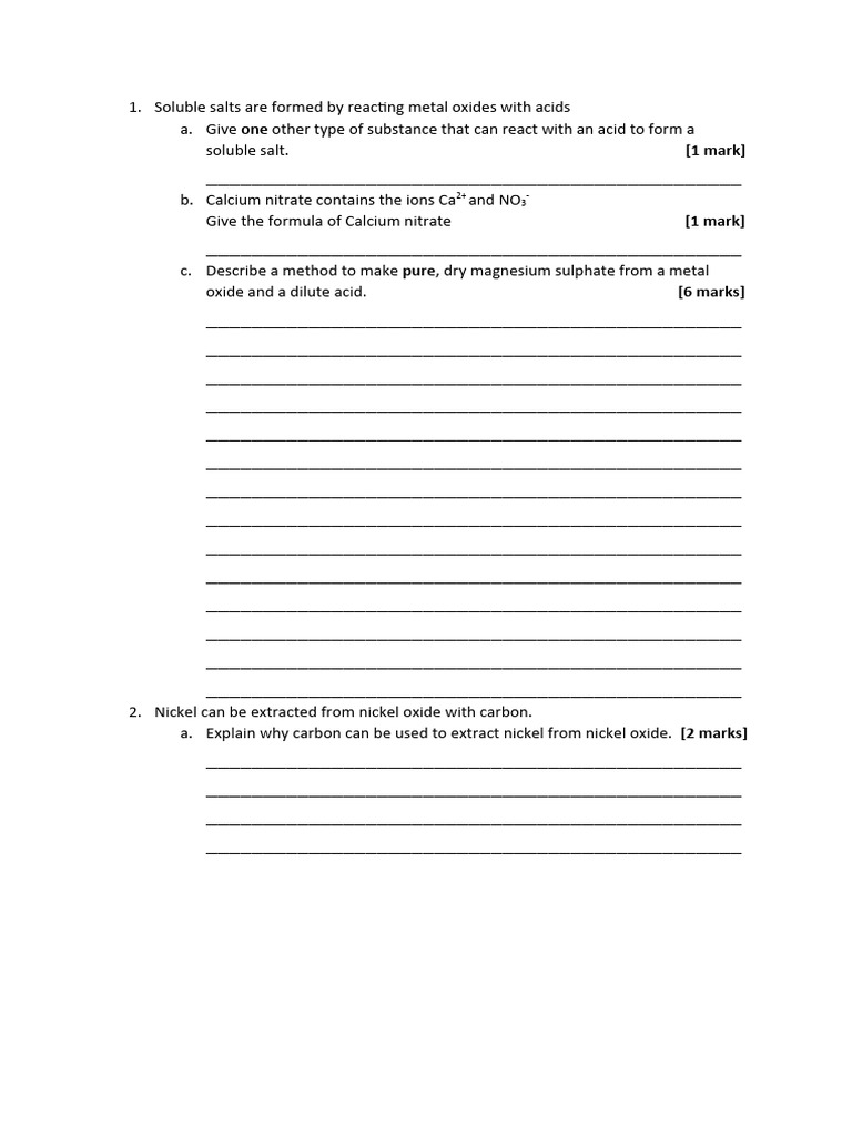 Soluble Salts and Metal Extraction Methods | PDF | Titanium | Chemical ...