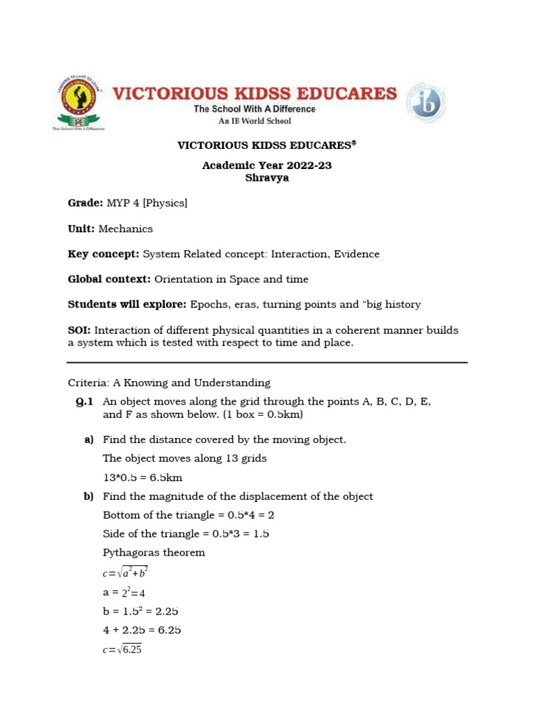 MYP4 Worksheet - 01 Linear Motion | PDF | Speed | Acceleration