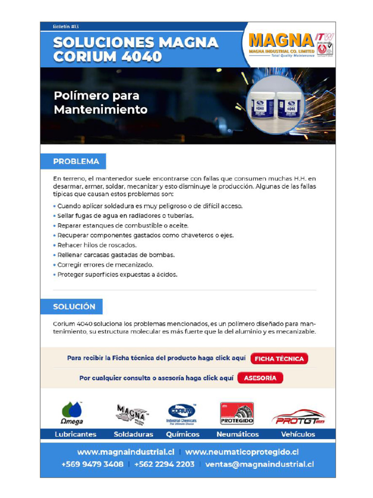 Boletin 13 Corium 4040 | PDF