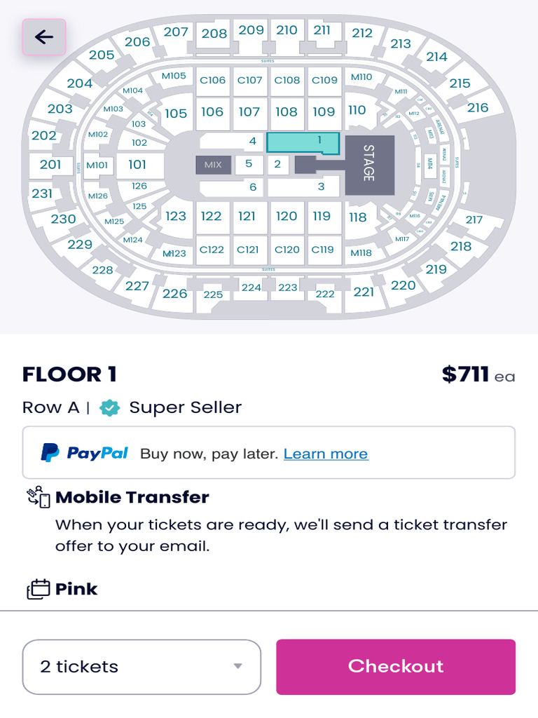 Pink Cleveland Tickets - Rocket Mortgage FieldHouse - 11082023 Vivid ...