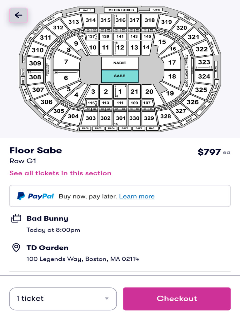 Bad Bunny Boston Tickets - TD Garden - 04172024 Vivid Seats | PDF