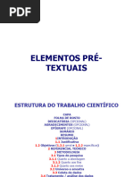 Elementos Pré e Pós Textuais | PDF