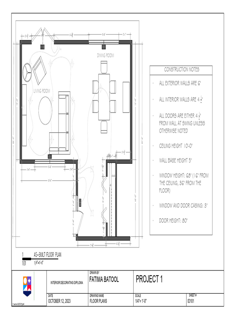 Fatimabatool Project1-Proposed Plan | PDF | Architectural Design | Architecture