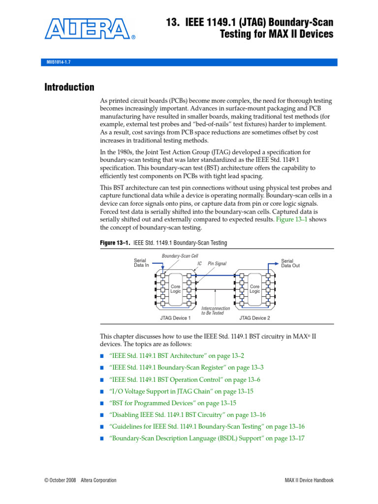 IEEE 1149.1 JTAG Boundary Scan Standard | PDF | Computing | Information And Communications ...