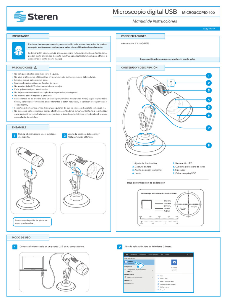 MICROSCOPIO 100 Instr | PDF