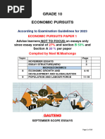 Grade 12 Economics Core Notes Paper 1 | PDF | Multiple Choice | Economics