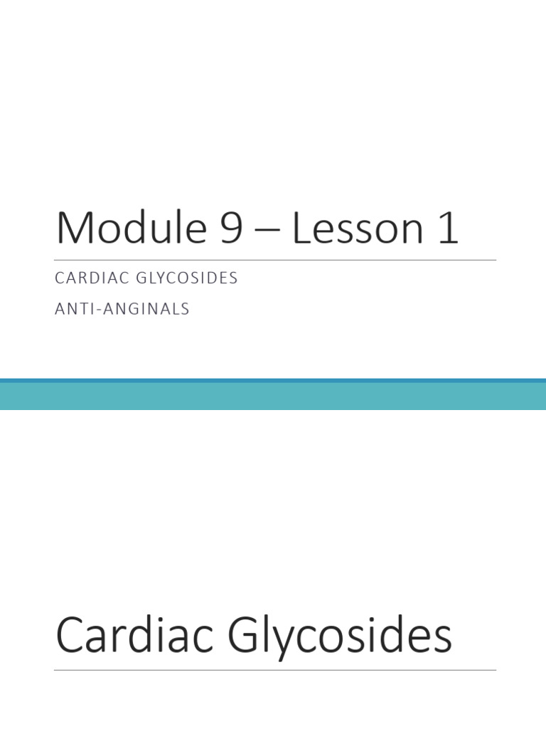 Module 9 Lesson 1 Cardio | PDF | Coronary Circulation | Heart