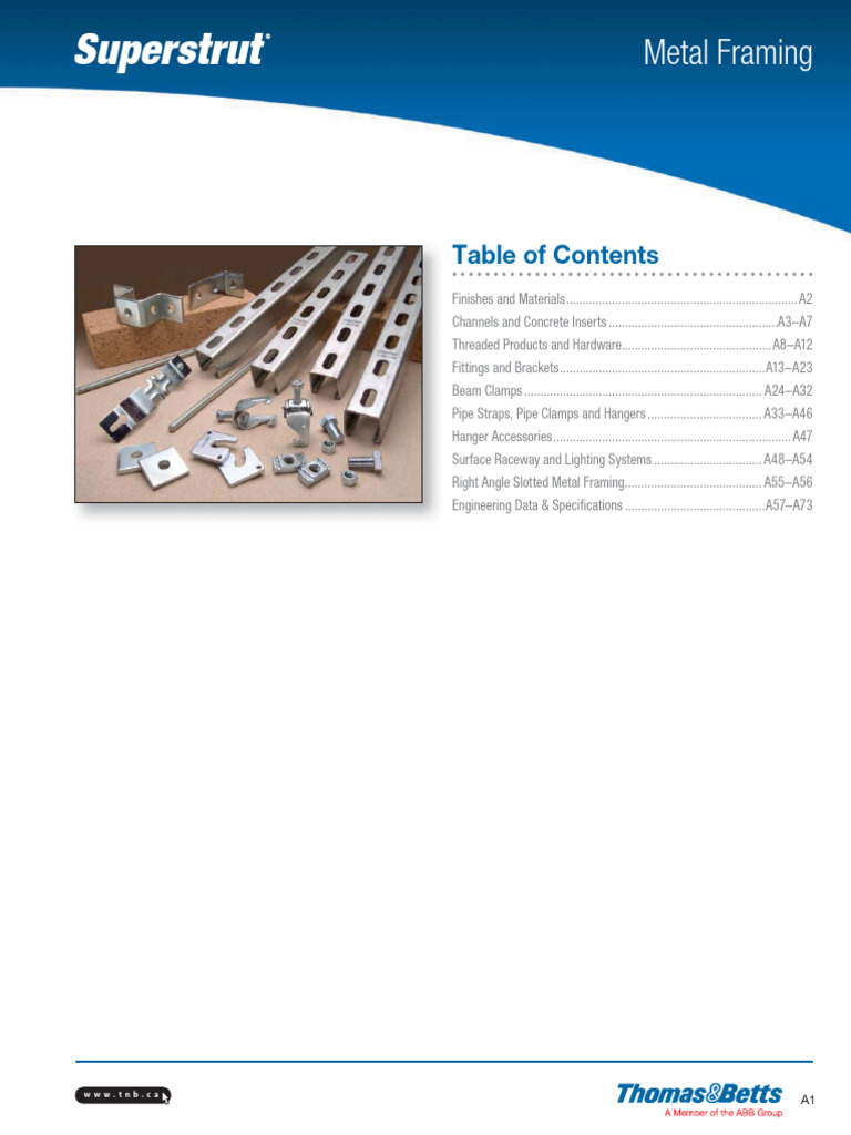 Superstrut SP AB227 SS Catalog | PDF | Building Materials | Metals