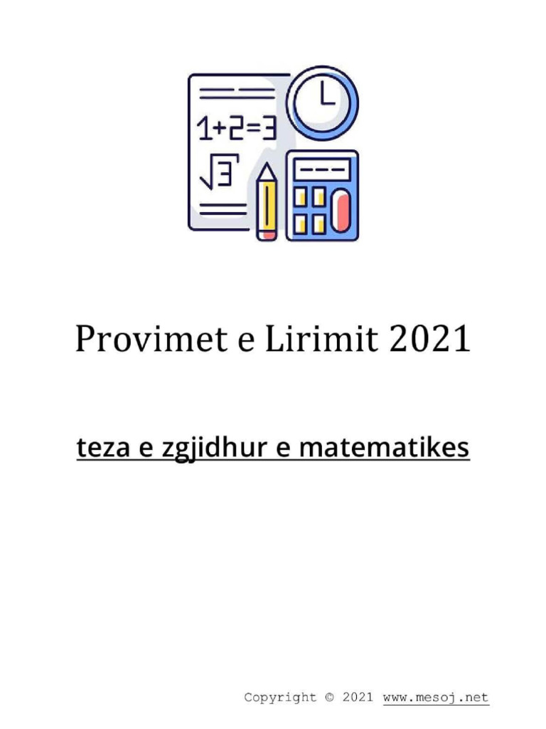 Provimi I Lirimit 2021 | PDF