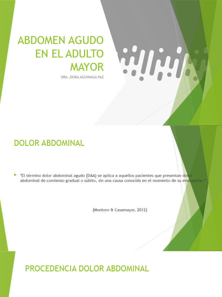 Dolor Abd | PDF | Dolor | Abdomen