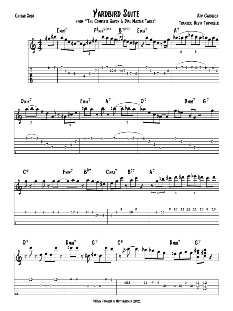 Arv Garrison - Yardbird Suite | PDF