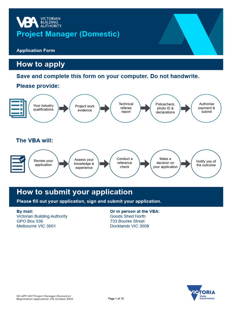 Domestic Project Manager Application Form | PDF | Birth Certificate ...