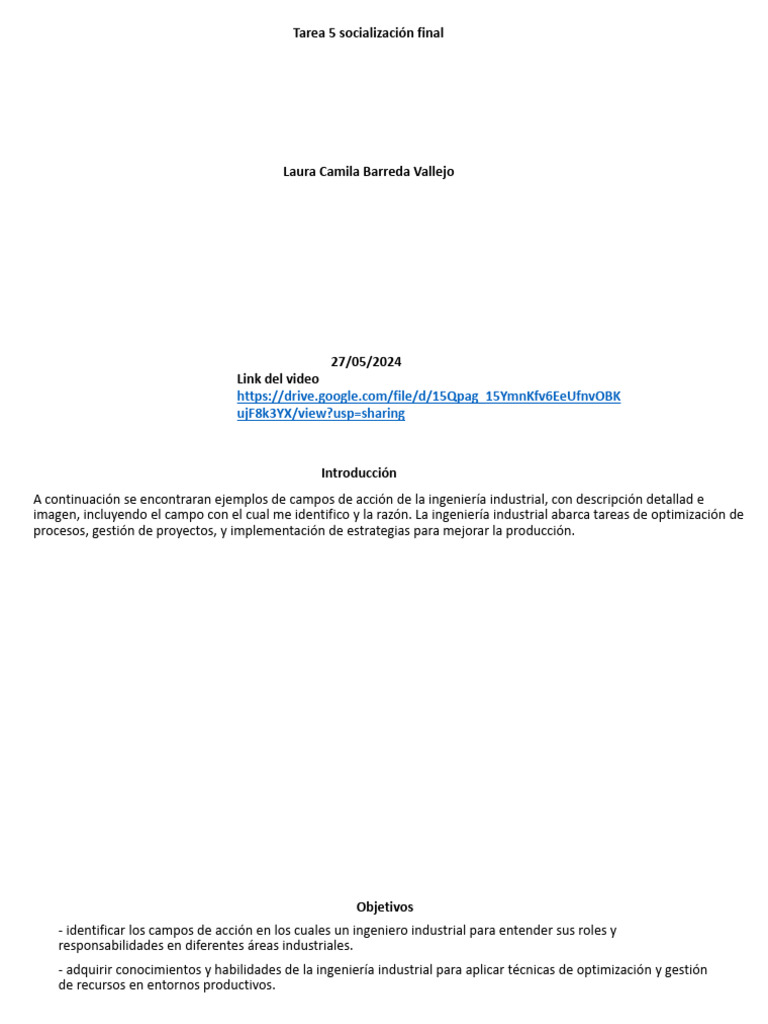 Tarea5 Laura Camila Barreda-Comprimido | PDF | Ingeniería Industrial ...