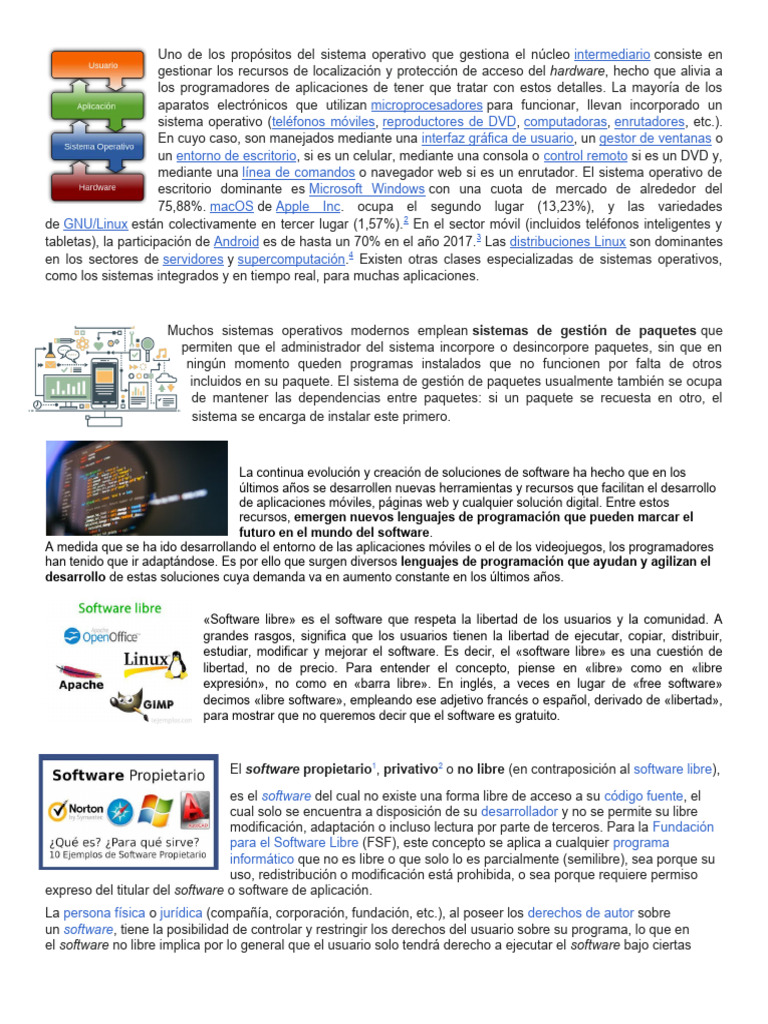 Uno de Los Propósitos Del Sistema Operativo Que Gestiona El Núcleo | PDF | Sistema operativo ...