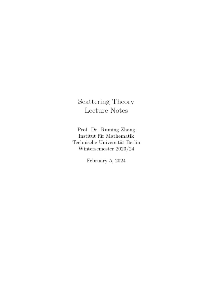 Lecture Notes Pdf Banach Space Operator Mathematics
