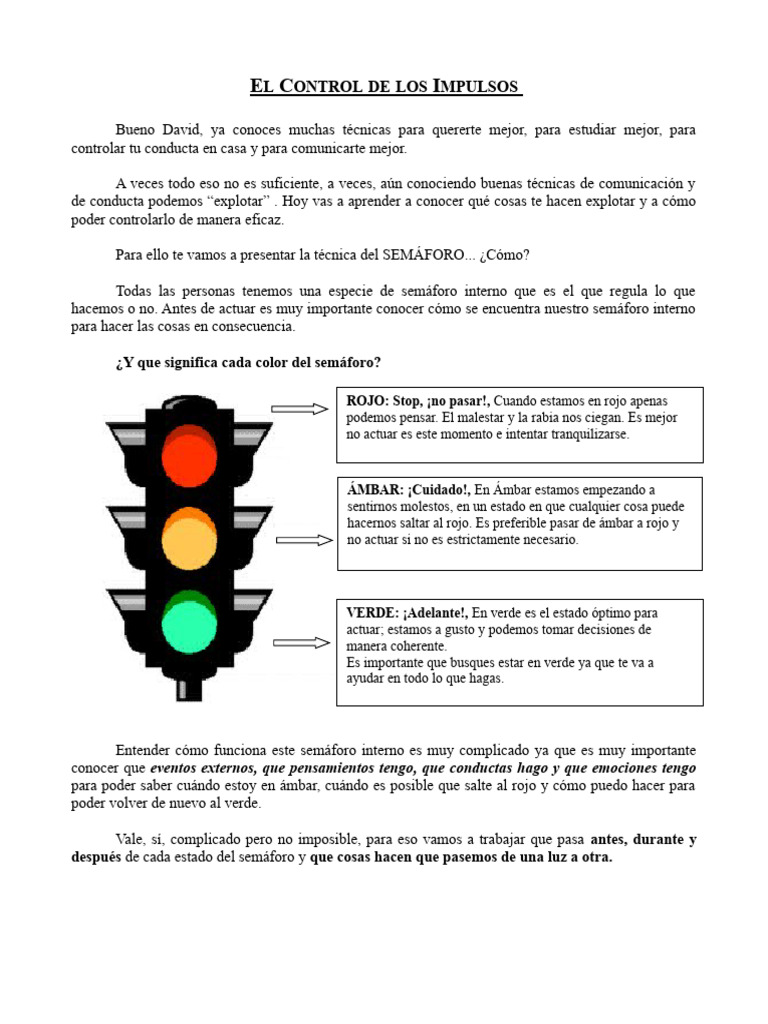 Semáforo Interno para Controlar Impulsos | PDF