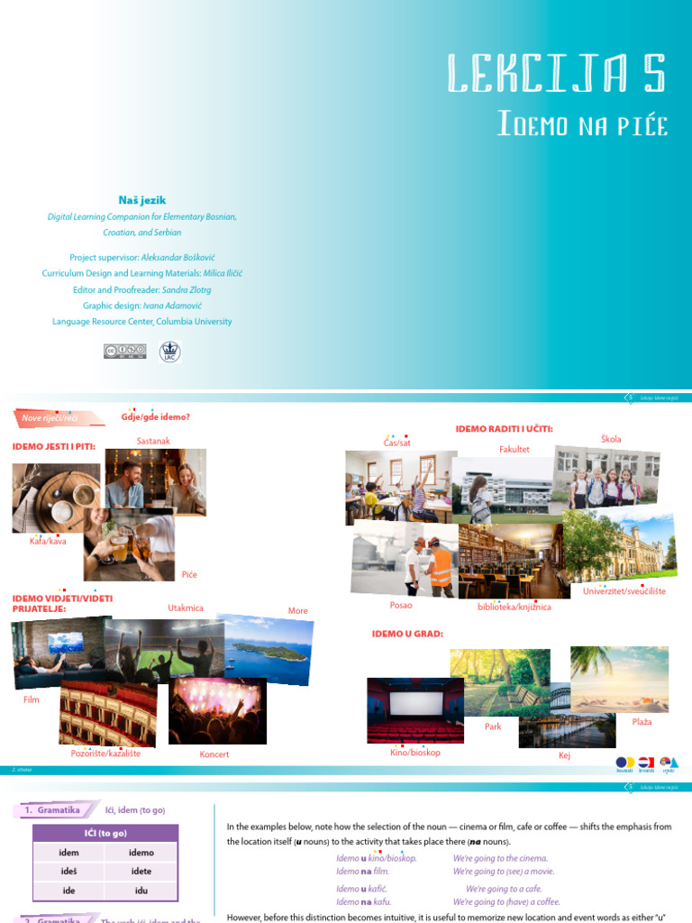 Lekcija 5 Idemo Na Piće 1 | PDF