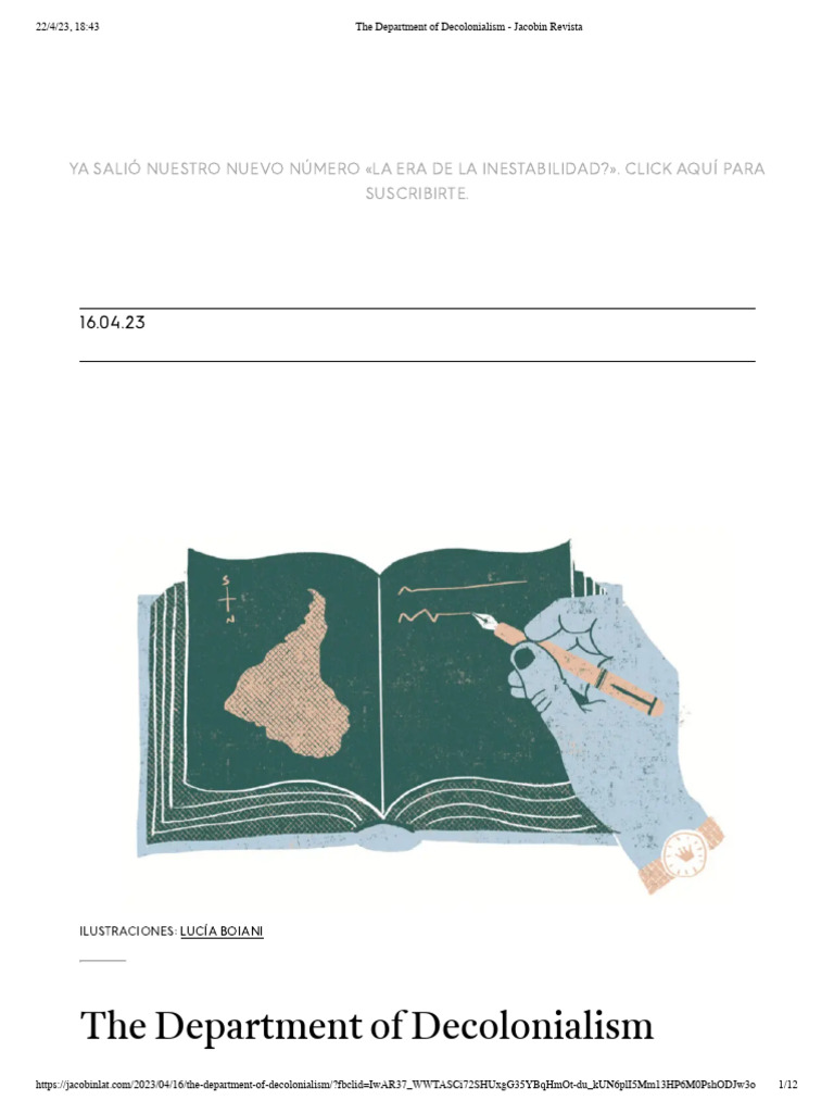 The Department of Decolonialism - Jacobin Revista | PDF | Conocimiento ...