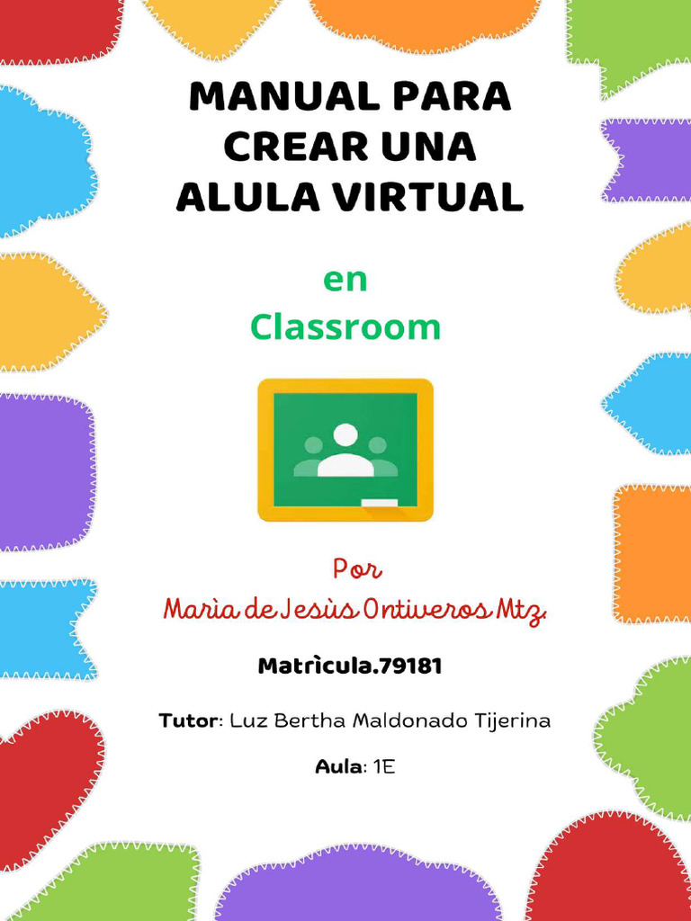 Manual para Crear Una Aula Virtual | PDF