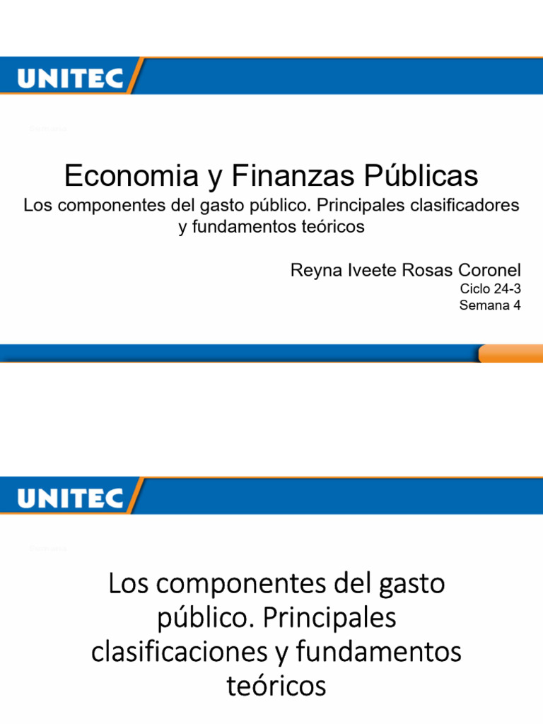 Los Componenetes Del Gasto Público | PDF | Gastos gubernamentales ...