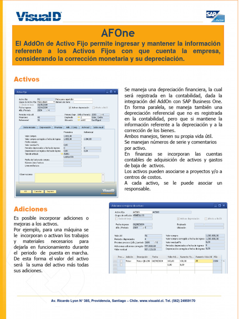 AFOne | PDF | Depreciación | Contabilidad