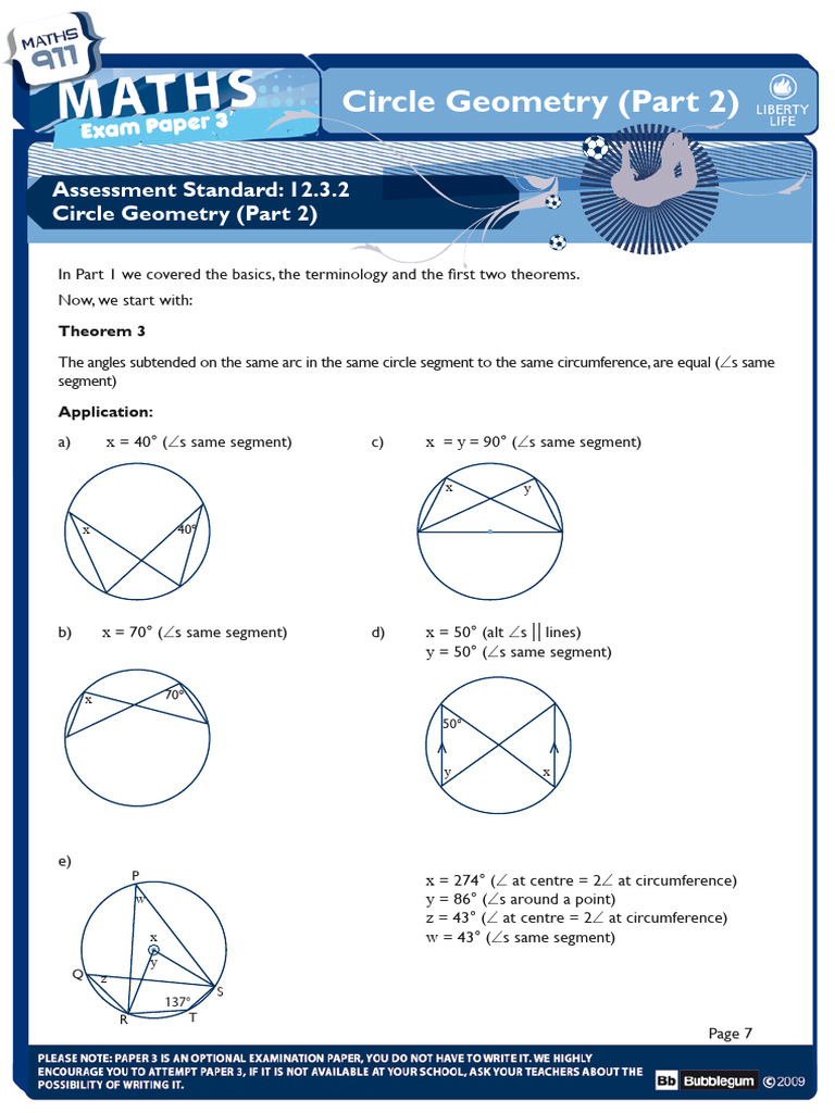 Geometry Part 2 | PDF | Circle | Angle