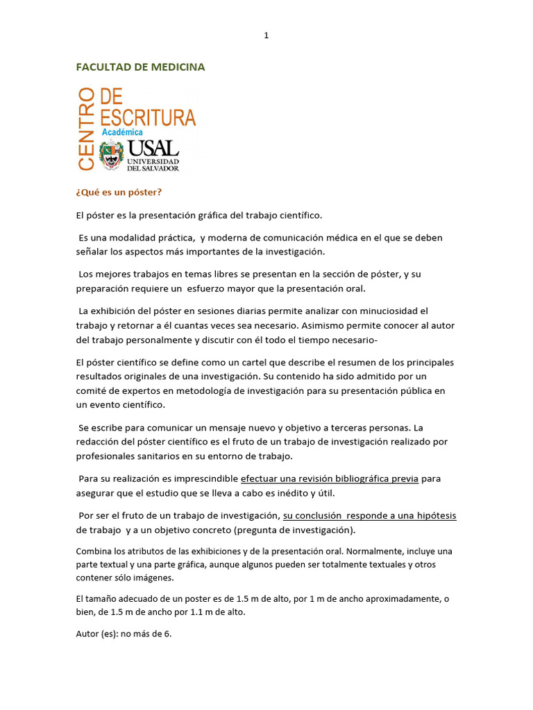 8-Que Es Un Poster | PDF | Crecimiento personal y profesional ...