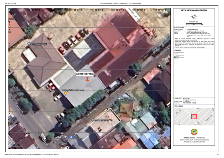 Peta Informasi Contoh Kung Lao - Peta Informasi | PDF