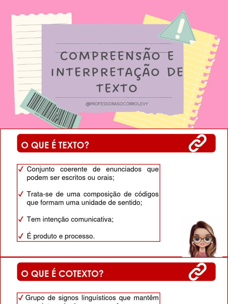 Compreensão e Interpretação_parte 1 | PDF | Comunicação não verbal ...