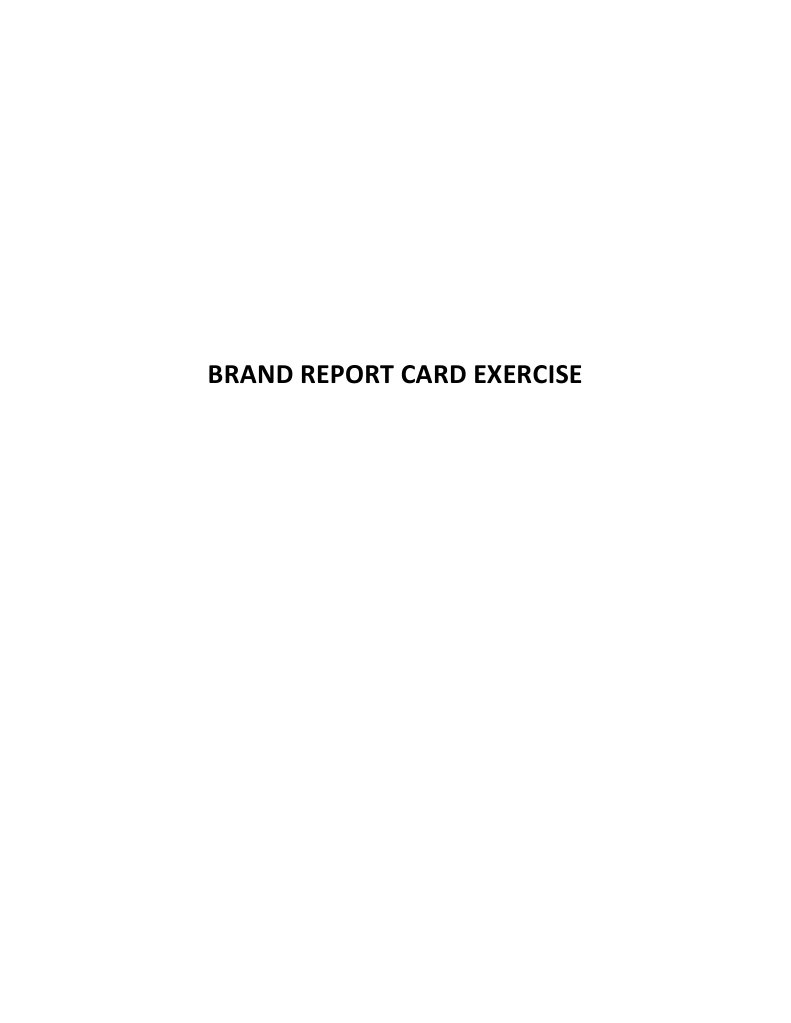 Brand Report Card Exercise - Sumitabh | PDF | Mc Donald's | Hamburgers