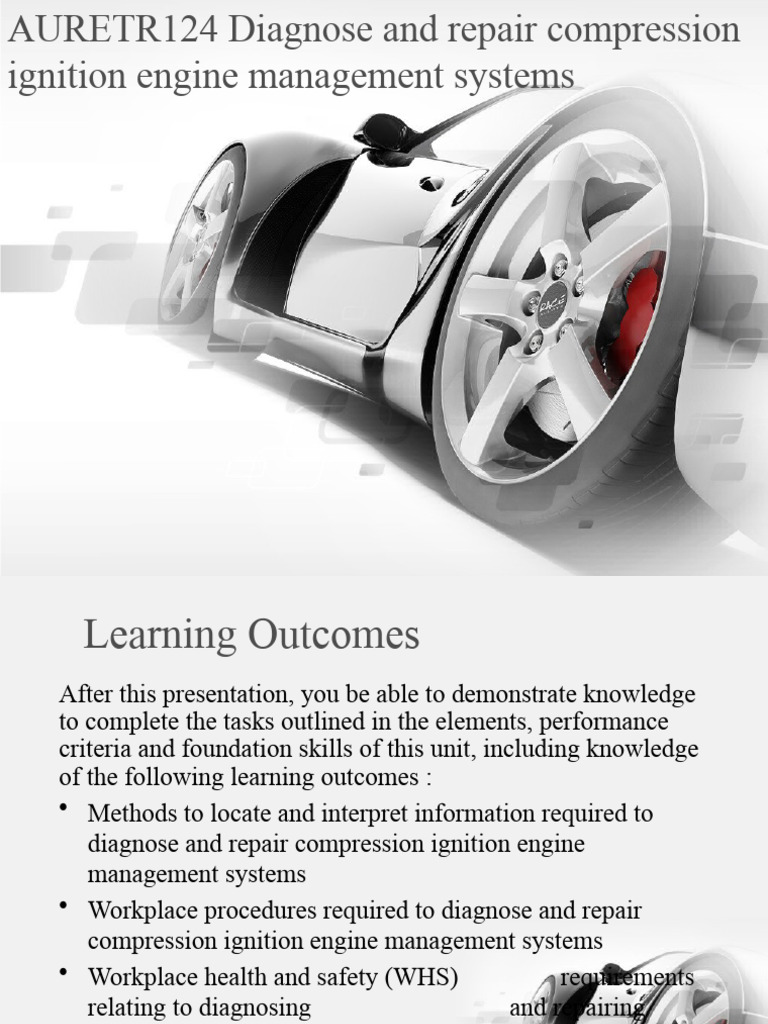 AURETR124 Diagnose and Repair Compression Ignition Engine Management ...