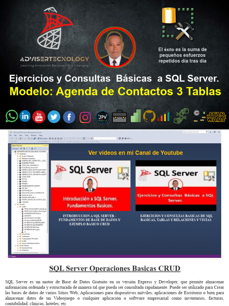 2-Ejercicios Basicos de SQL - Manual Instruccion Basicas de SQL Server - Crud - y Mas. | PDF ...