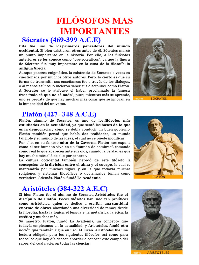 Filósofos Mas Importantes | PDF | Friedrich Nietzsche | Agustín De ...