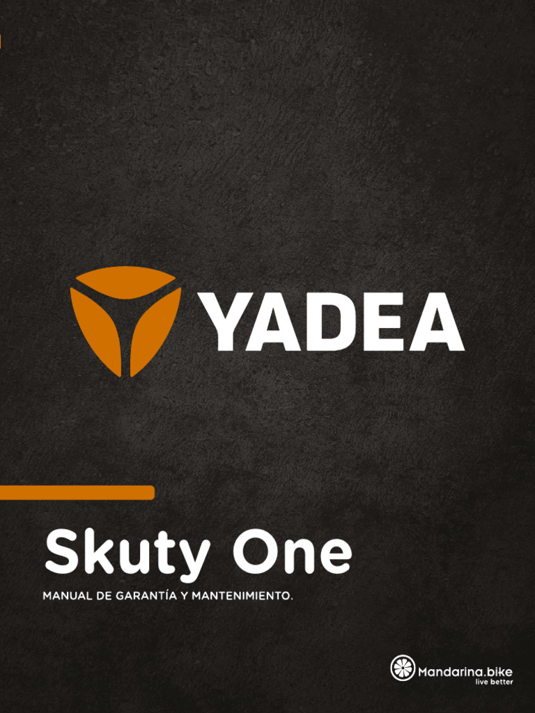 Manual de Uso Skuty One Yadea | PDF | Cargador de batería | Conector ...