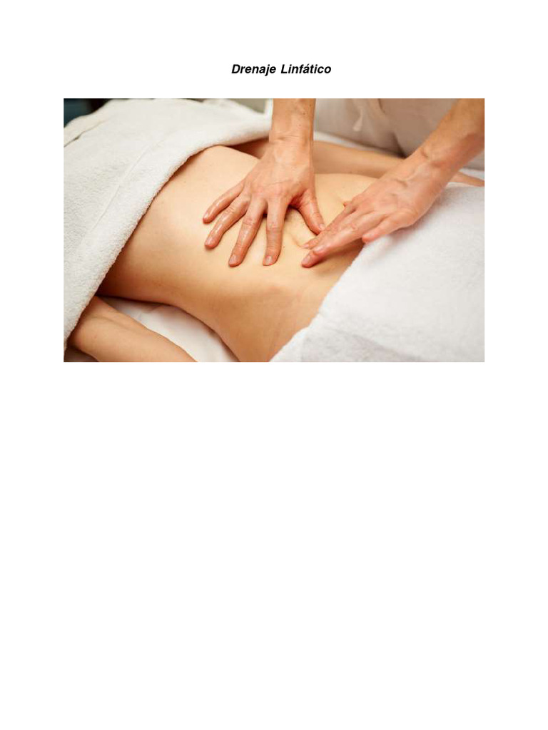 1 - El Drenaje Linfatico | PDF | Sistema linfático | Edema