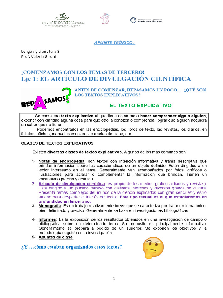 Artículo de Divulgación Científica | PDF | Ciencia popular | Science