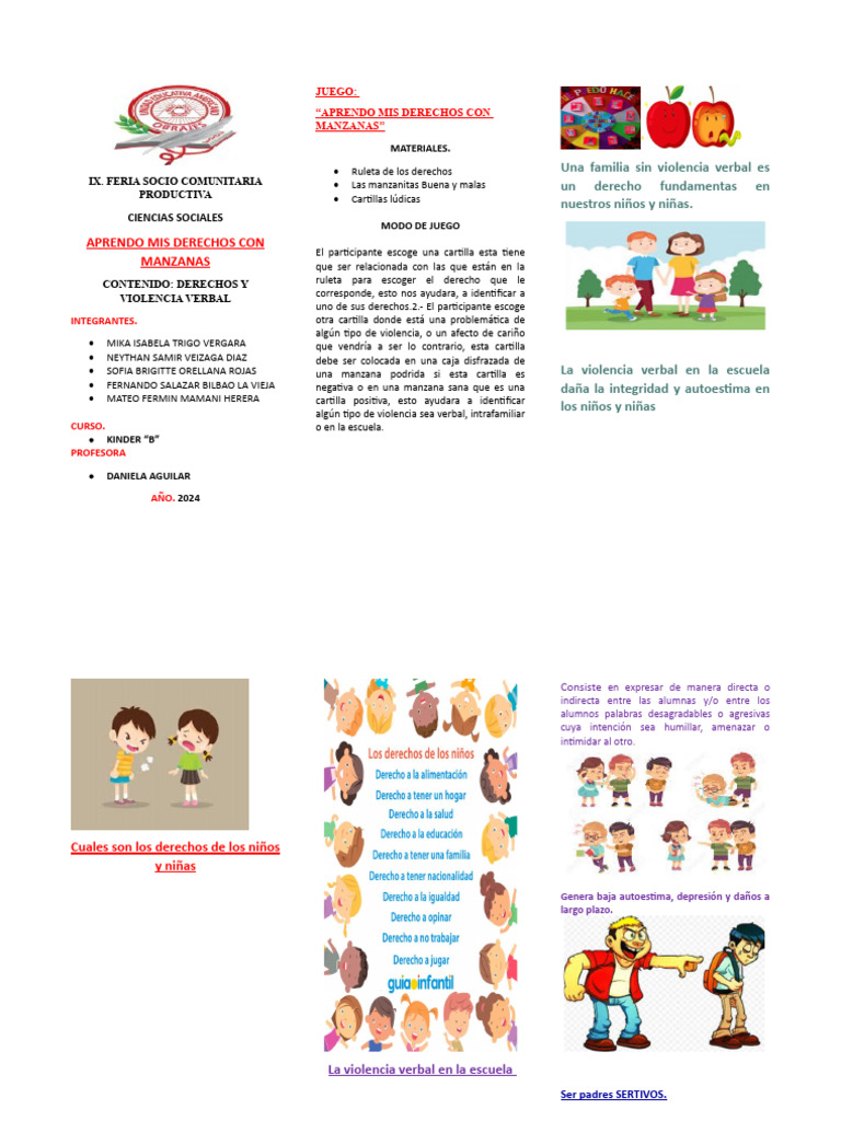 Tripticos | PDF | Violencia | Psicología Social