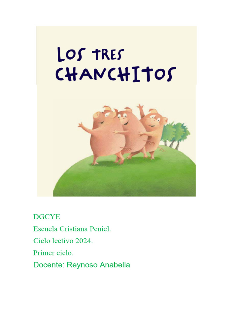 Secuencia Los Tres Chanchitos | PDF | Maestros | Evaluación