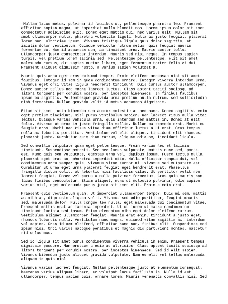 Vivamaus Tristique Ligula | PDF