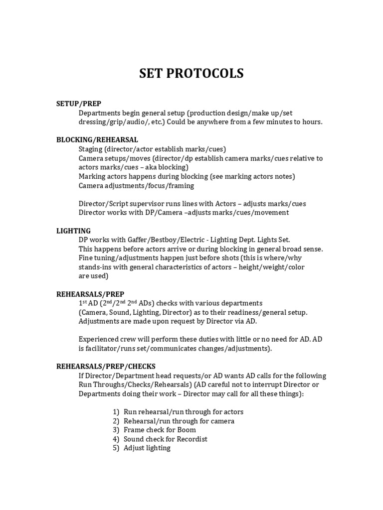 Set Protocols | PDF