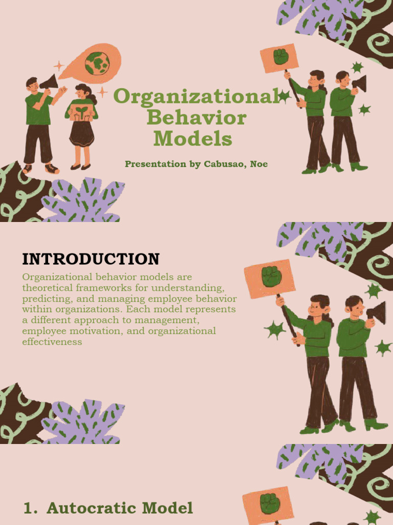 Organizational Behavior Models | PDF