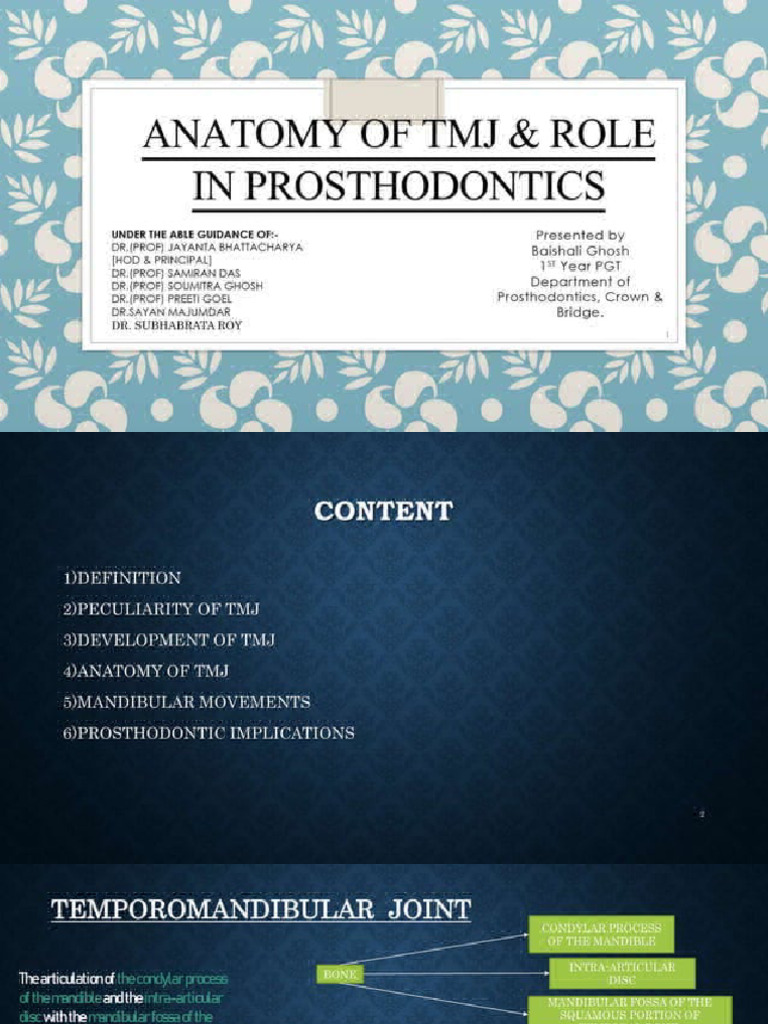 Anatomía del tmj | PDF
