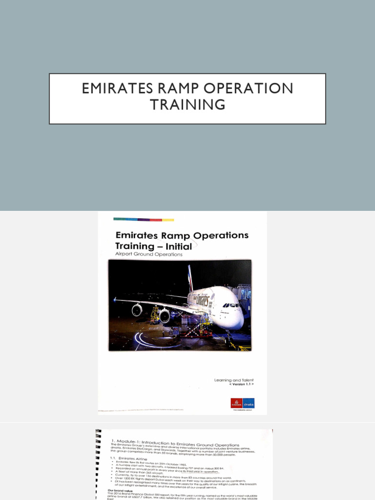 Emirates Ramp Operations Training | PDF